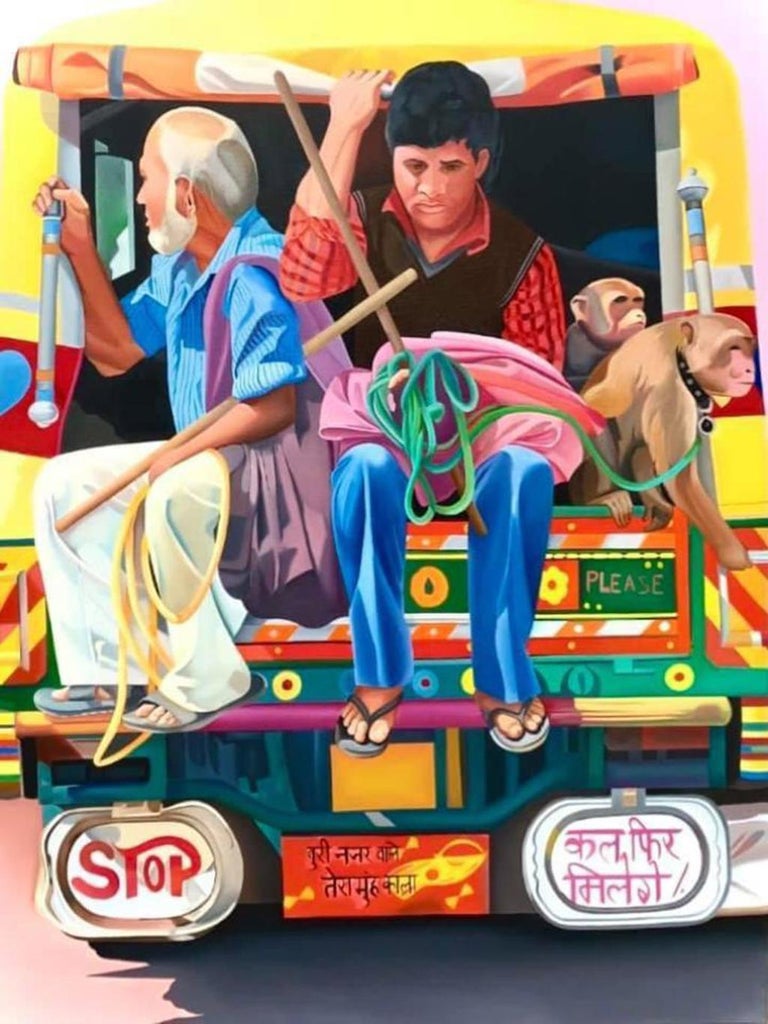 Feroz Khan - Untitled, Figurative, Acrylic on Canvas by Contemporary ...