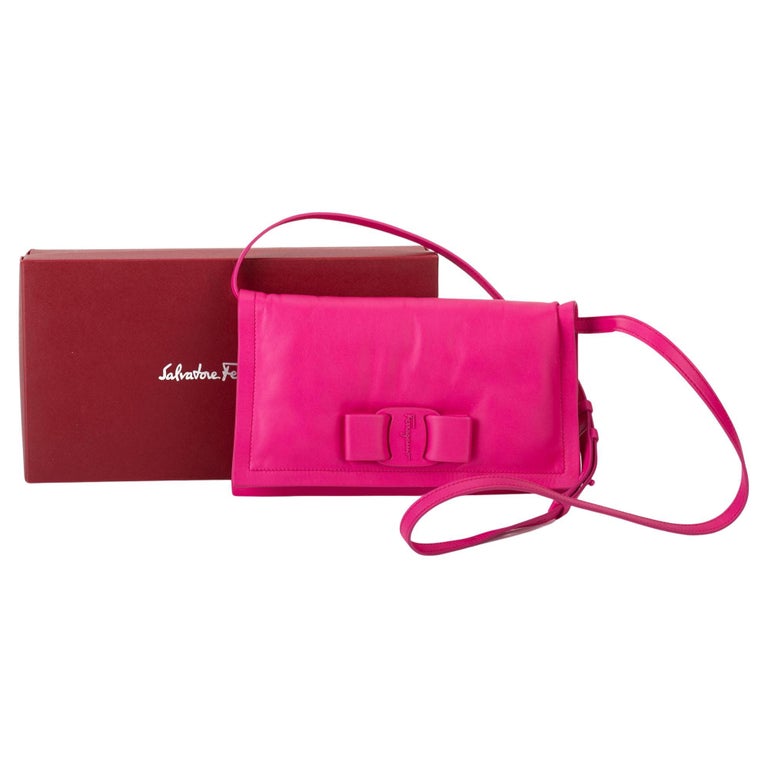 Ferragamo BNIB Fuchsia Cross Body Bag For Sale at 1stDibs