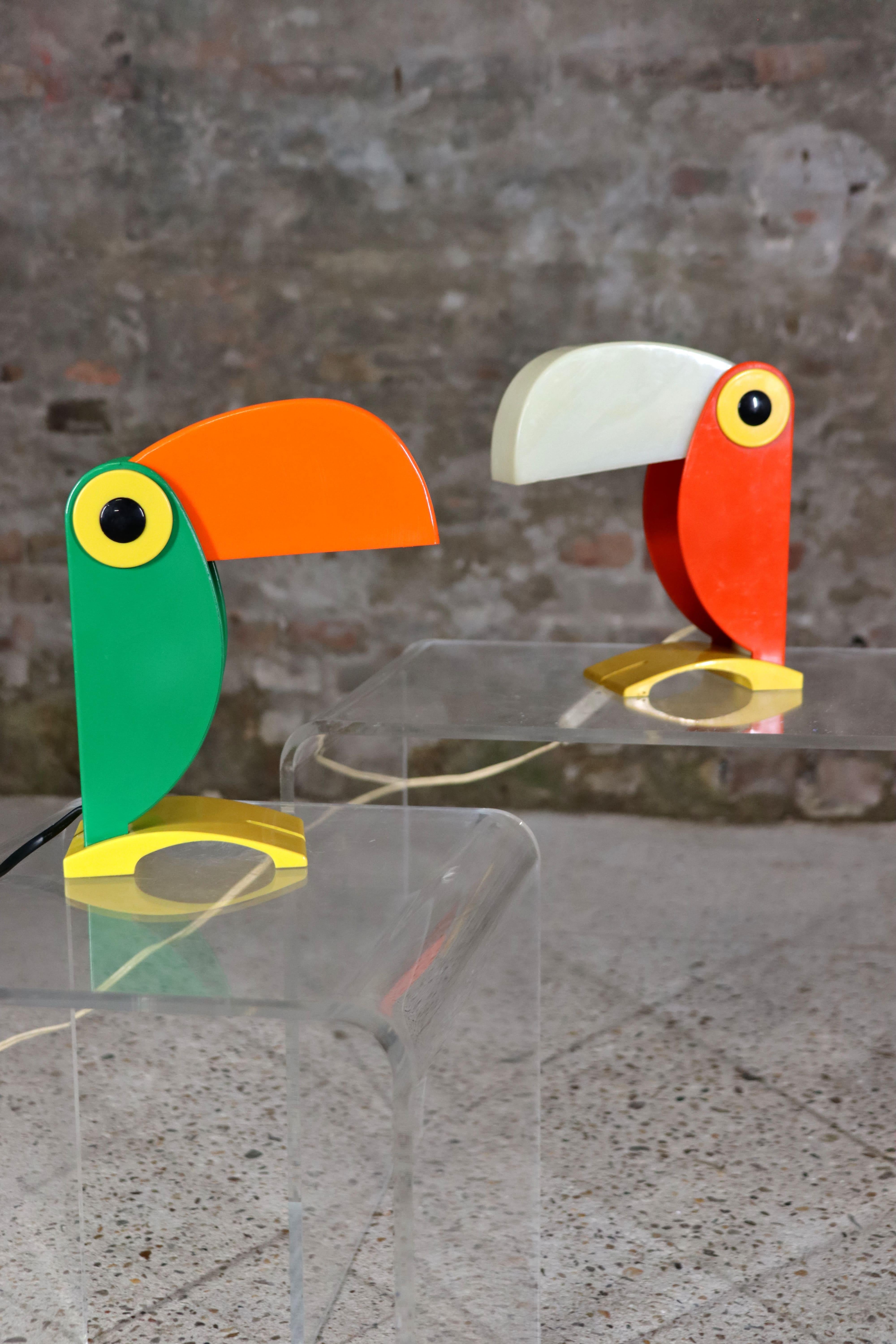 Ferrari – Toucan Lamp – Green – Old Timer – 1970 For Sale at 1stDibs