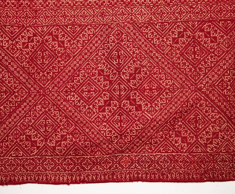 Fez Silk Embroidery from Fez Morocco, Early 20th Century at 1stDibs