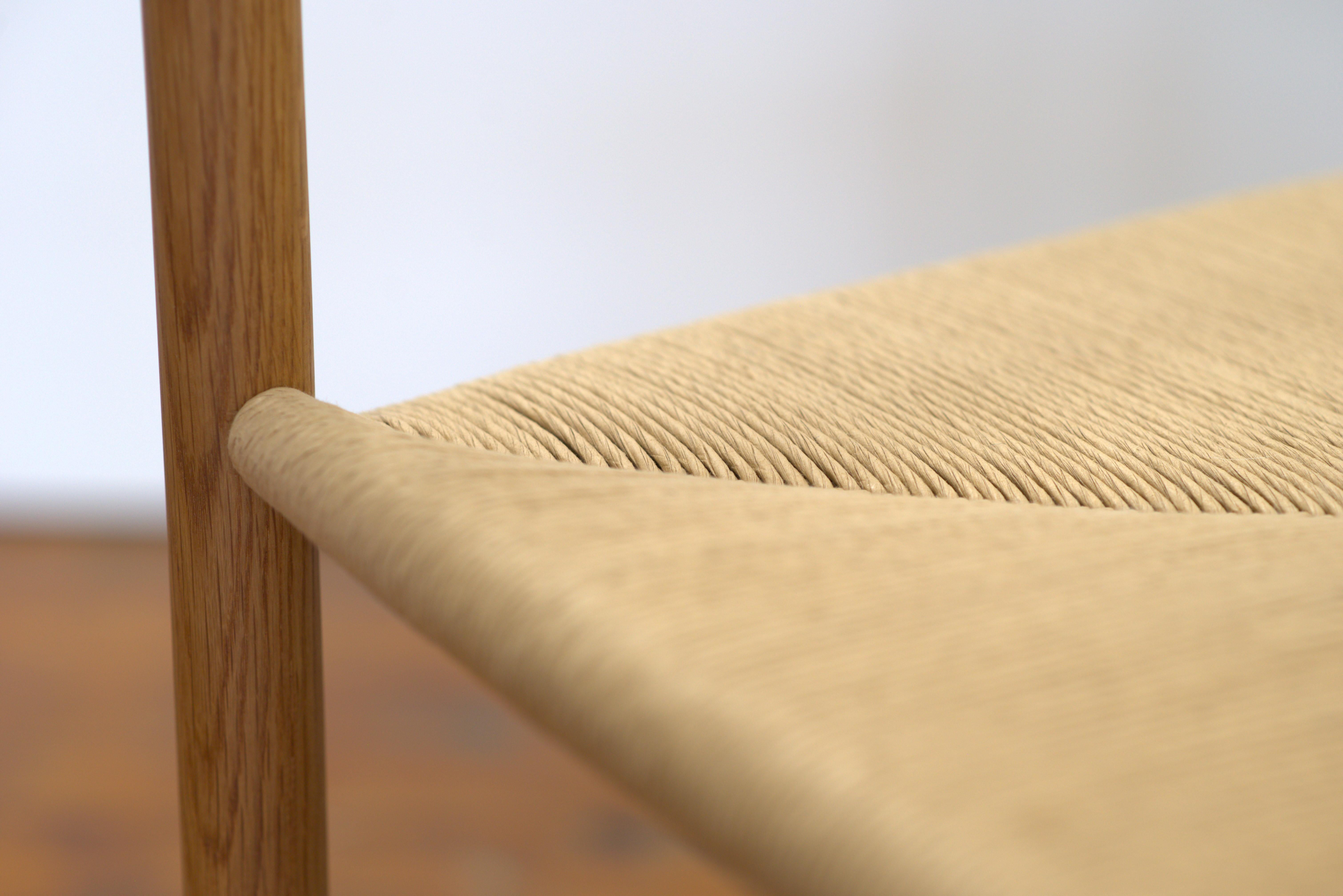 "FF01" Dining Chair w Paper cord Seat by Stokes Furniture For Sale at ...