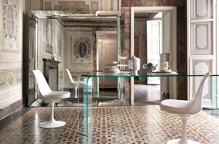 Fiam Caadre 610 Free Standing Mirror in Curved Glass, by Philippe ...