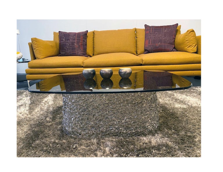 Fiam Glass Bronze Macrame Table by Lucidipevere at 1stDibs