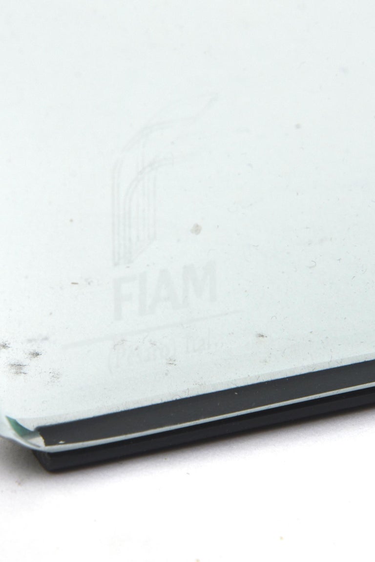 Fiam Glass Nesting Tables Set of Three at 1stDibs