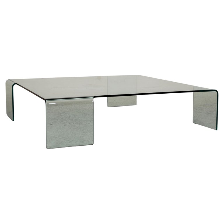 Fiam Glass Table Coffee Table For Sale at 1stDibs