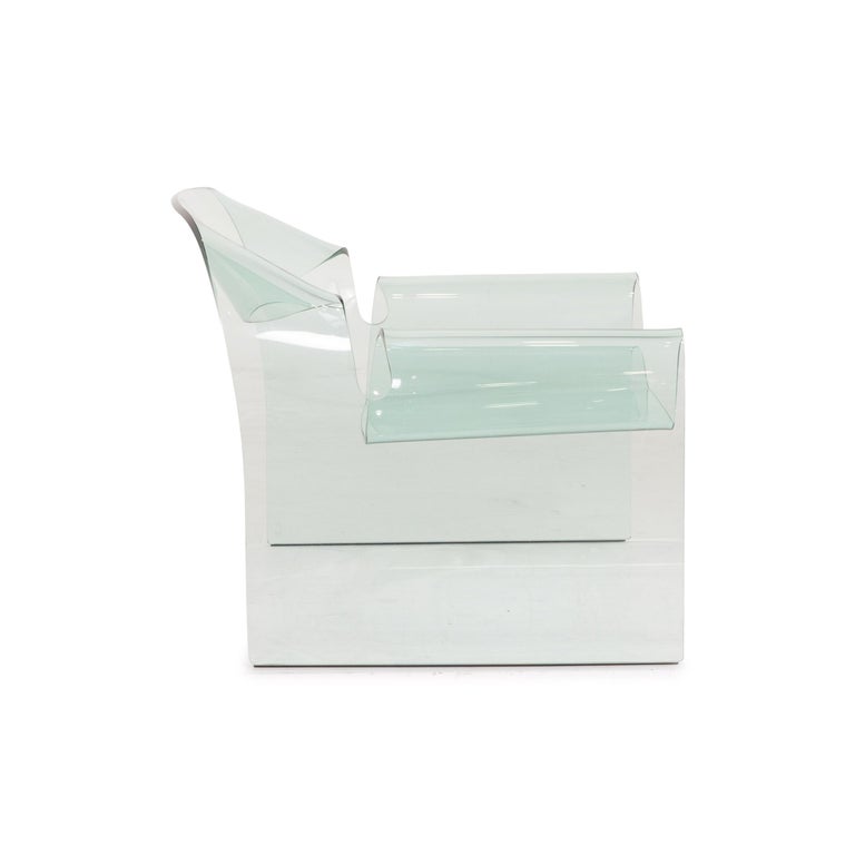 Fiam Italia Ghost Glass Armchair Cini Boeri Chair For Sale at 1stDibs