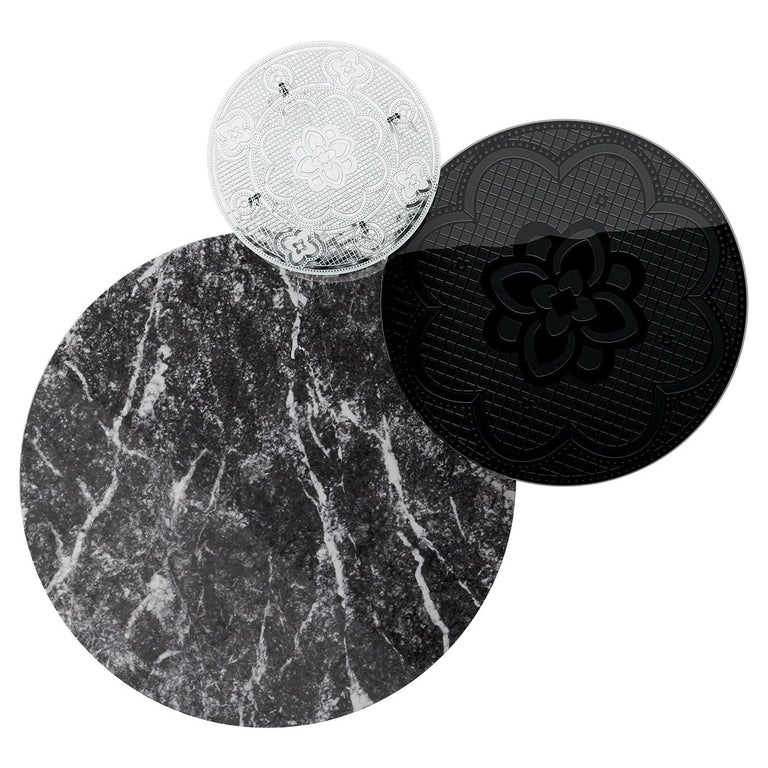 Fiam Italia Set Of Three Cristaline Glass Coffee Tables by Marcel ...