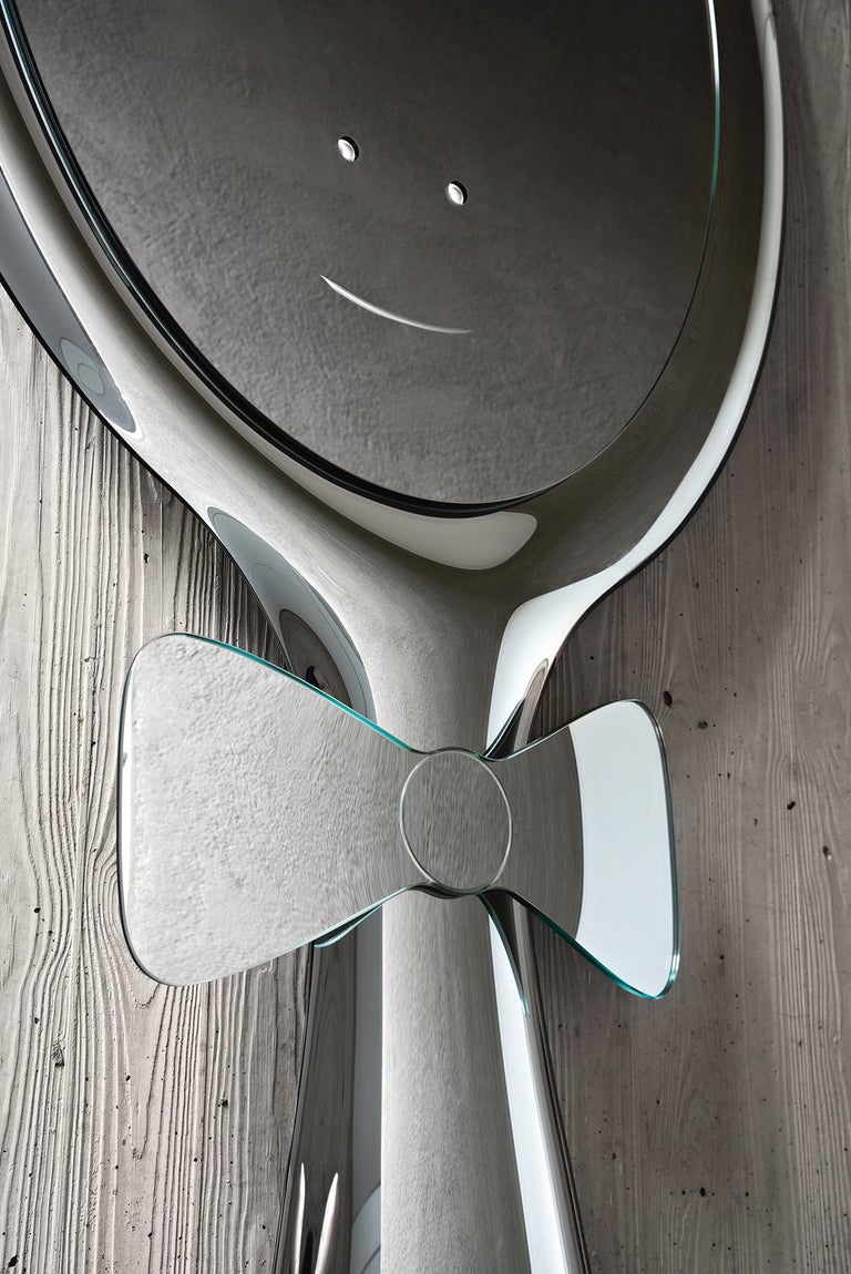 Fiam Lollipop LP/200 Freestanding Mirror in Silvered Glass, by Marcel ...