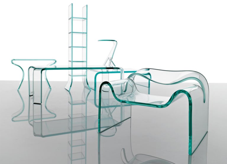 FIAM Mini Ghost Glass Armchair For Sale at 1stDibs