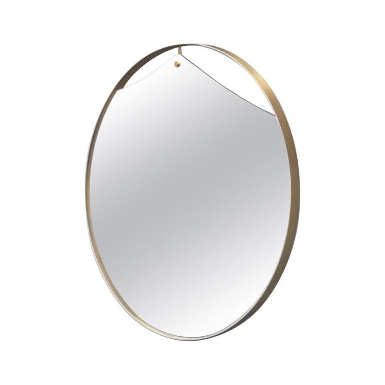 Fiam Pinch PI/70 Round Mirror in Glass, by Lanzavecchia and Wai For ...