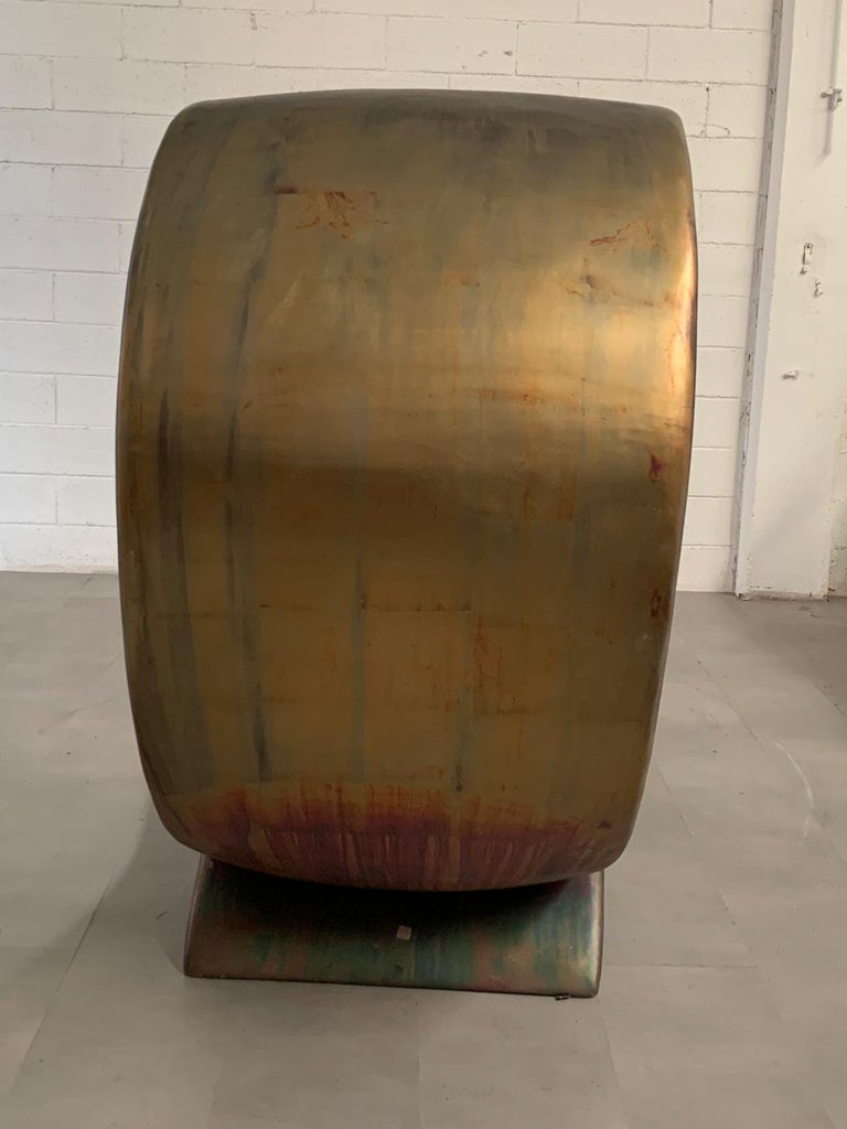 Fiberglass and Copper Chaise Lounge by Ravi Sing for Marco Polo Italia ...