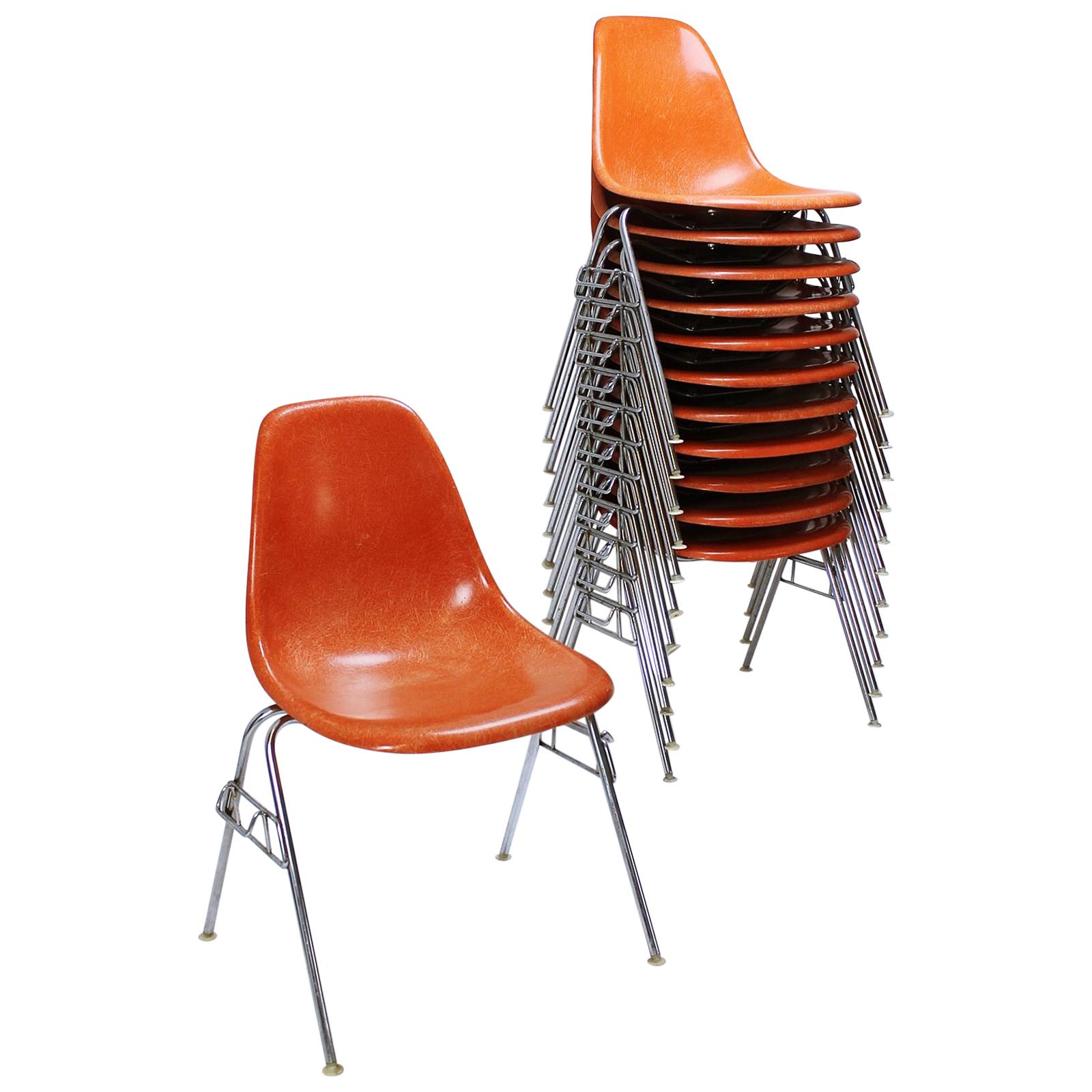 Fiberglass DSS Stacking Chair by Ray and Charles Eames for Herman ...