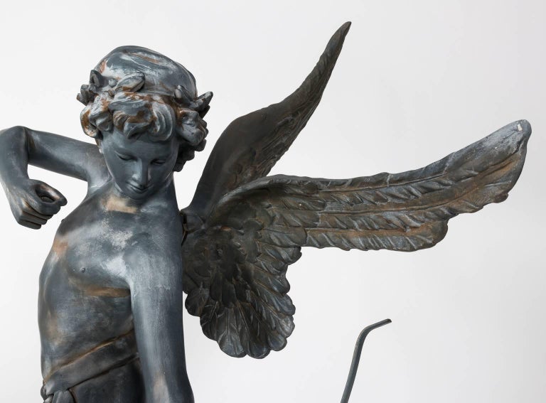 Fiberglass Garden Cupid at 1stDibs | fiberglass garden statue