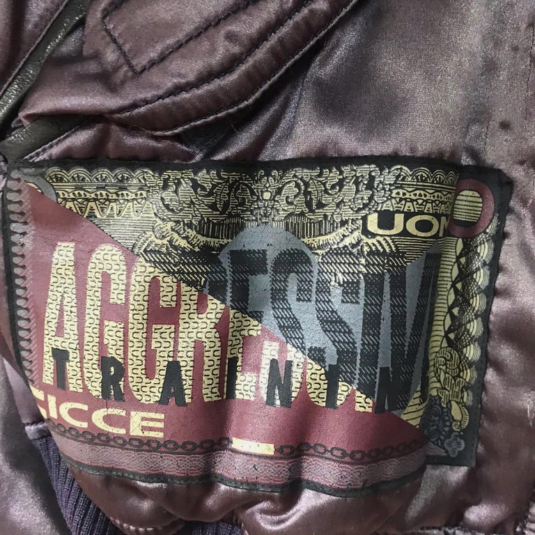 Ficce by Yoshiyuki Konishi Mozart Bomber Jacket, 1990's For Sale at 1stDibs