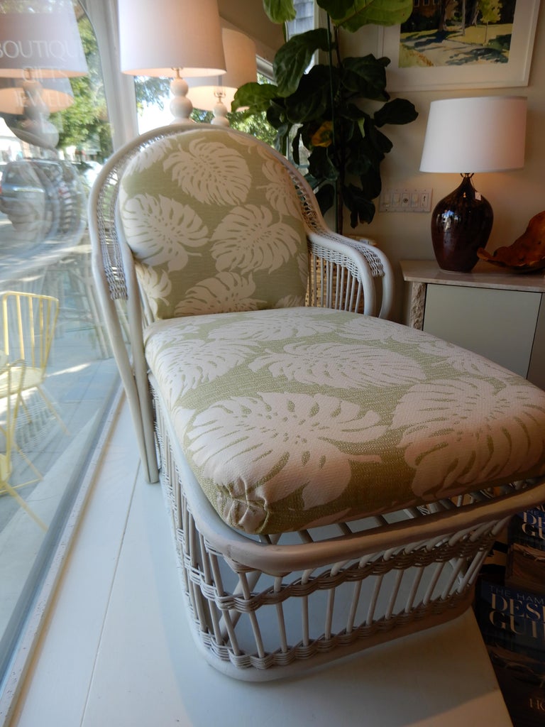 Ficks and Reed Rattan Chaise Lounge For Sale at 1stDibs