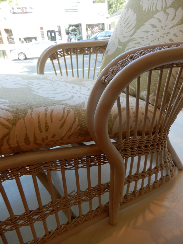 Ficks and Reed Rattan Chaise Lounge For Sale at 1stDibs