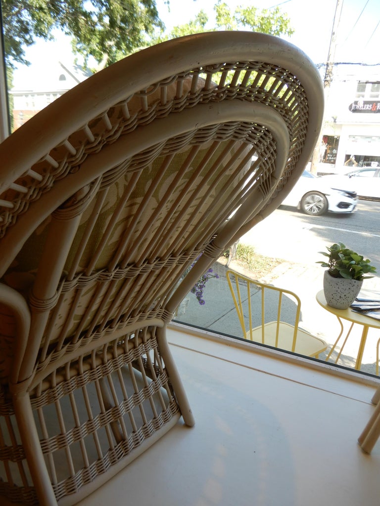 Ficks and Reed Rattan Chaise Lounge For Sale at 1stDibs