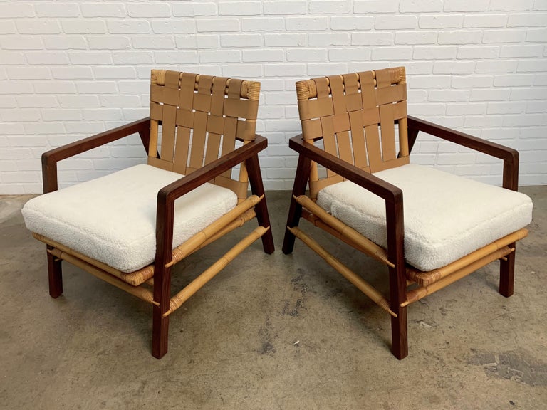 Ficks Reed Midcentury Lounge Chairs at 1stDibs