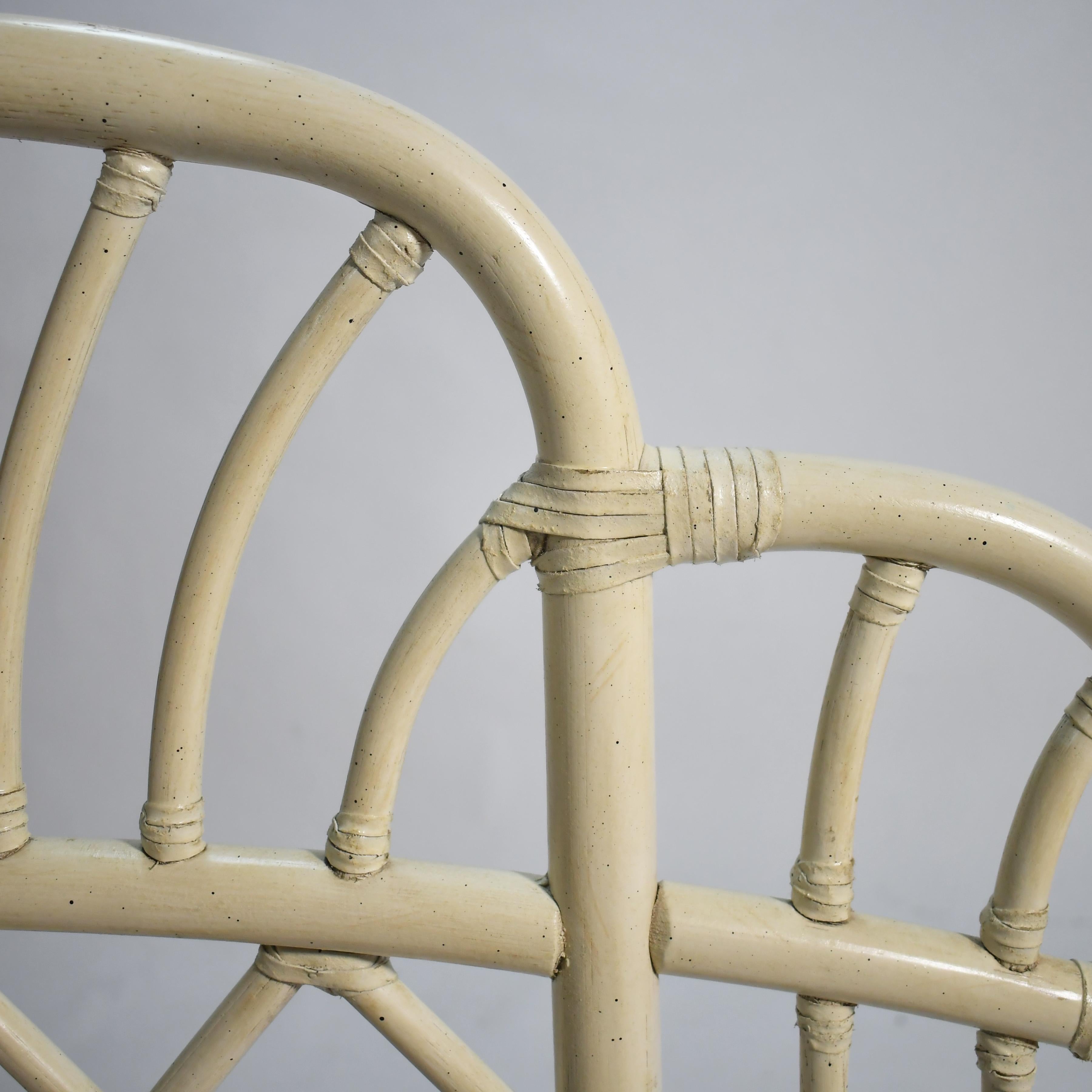 Ficks Reed Pair of Rattan Headboards at 1stDibs | reeded headboard