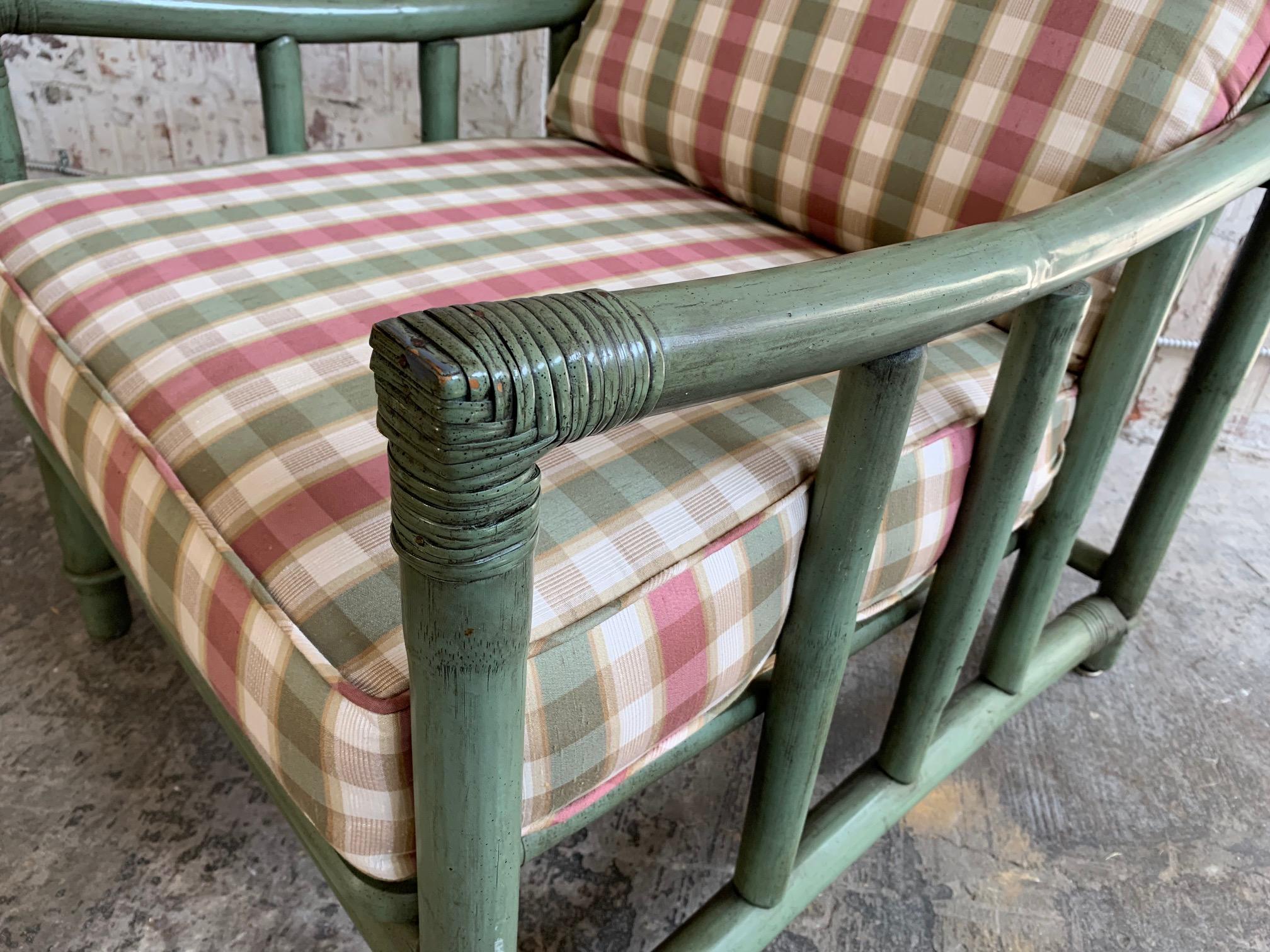 Ficks Reed Rattan Patio Club Chair at 1stDibs | ficks reed chair