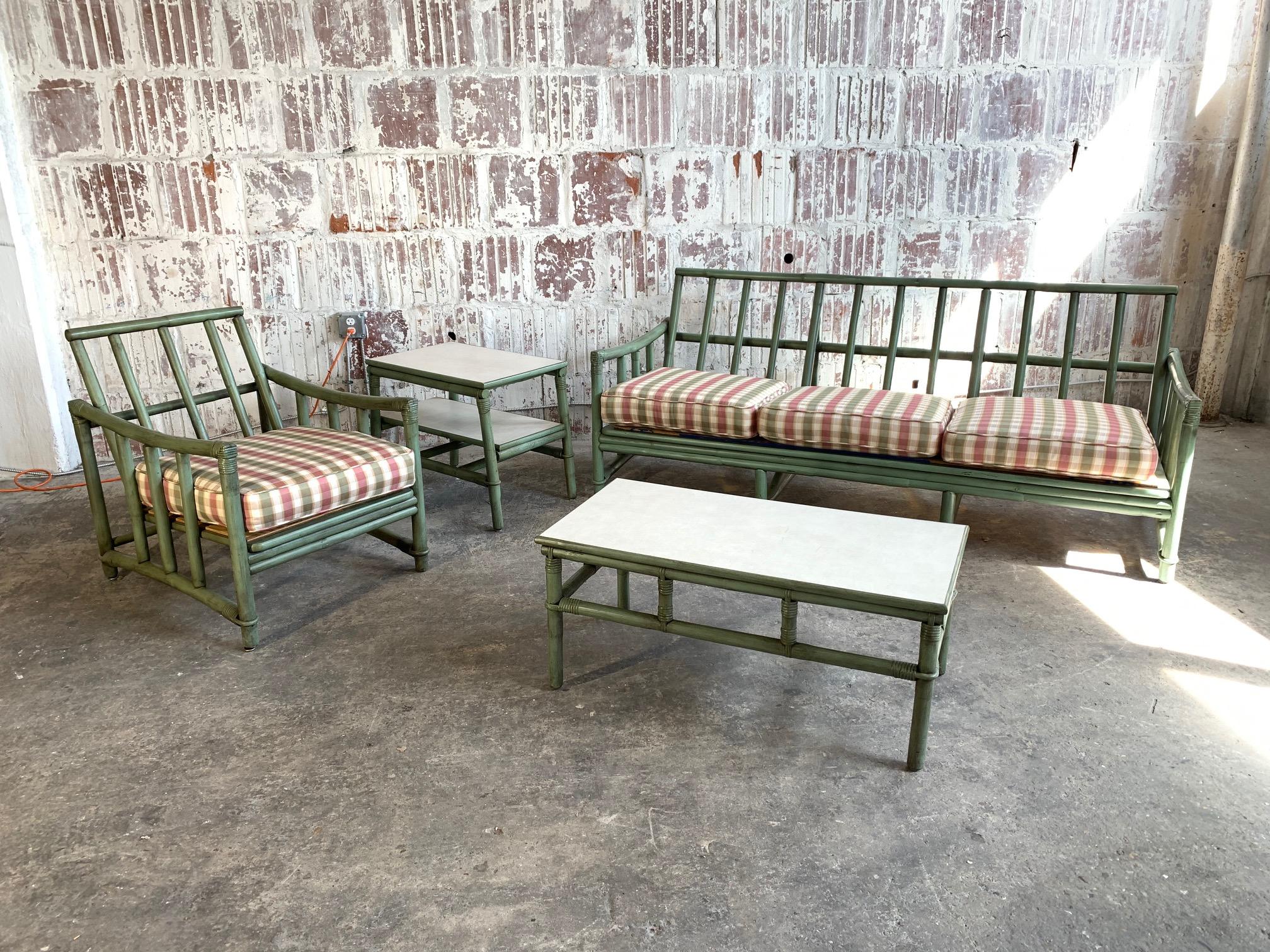 Ficks Reed Rattan Patio Club Chair at 1stDibs | ficks reed chair