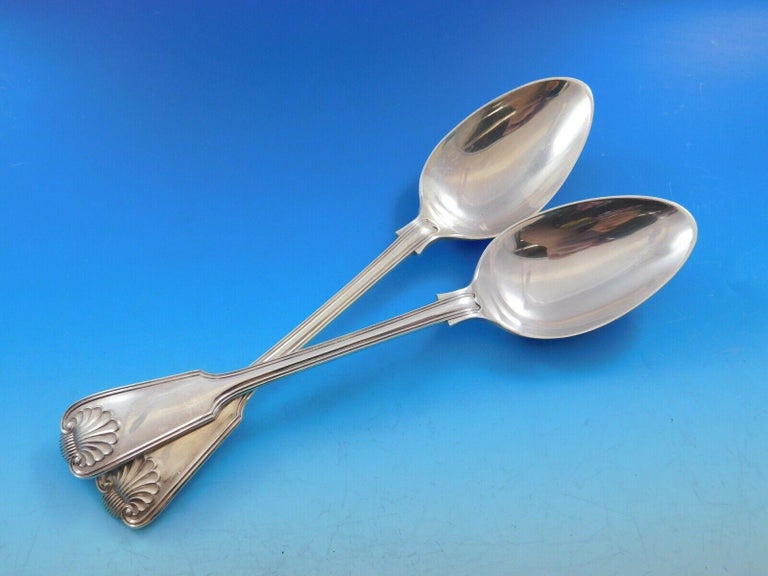 Fiddle Thread and Shell by James Robinson Sterling Silver Flatware Set ...