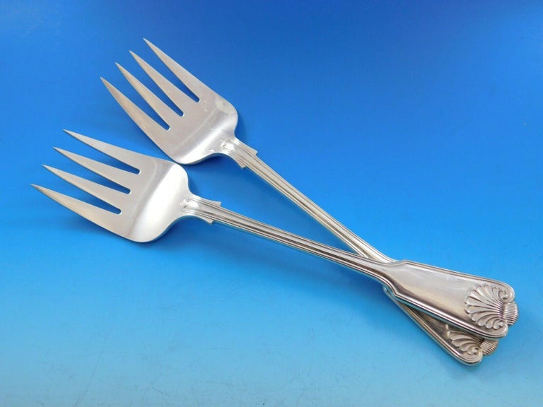 Fiddle Thread and Shell by James Robinson Sterling Silver Flatware Set ...