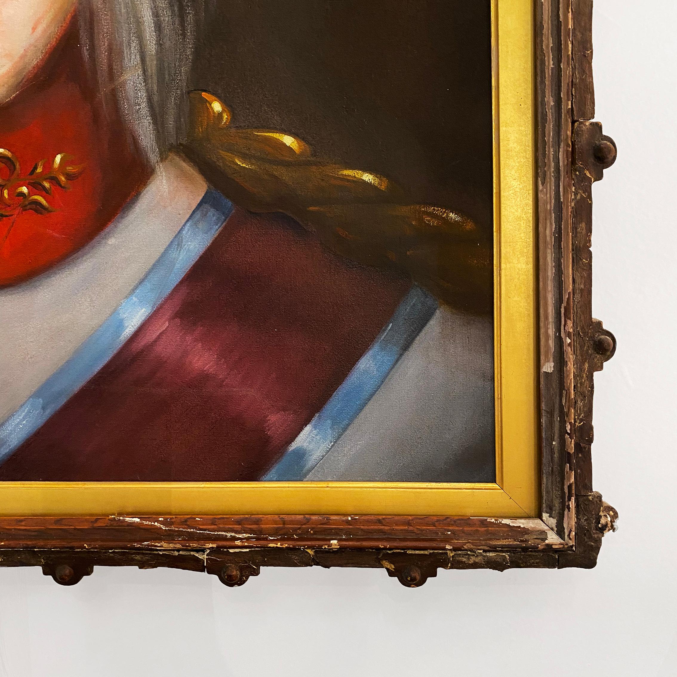Field Marshal with Monocle Painting Victorian 1990s Surrealist oil on ...