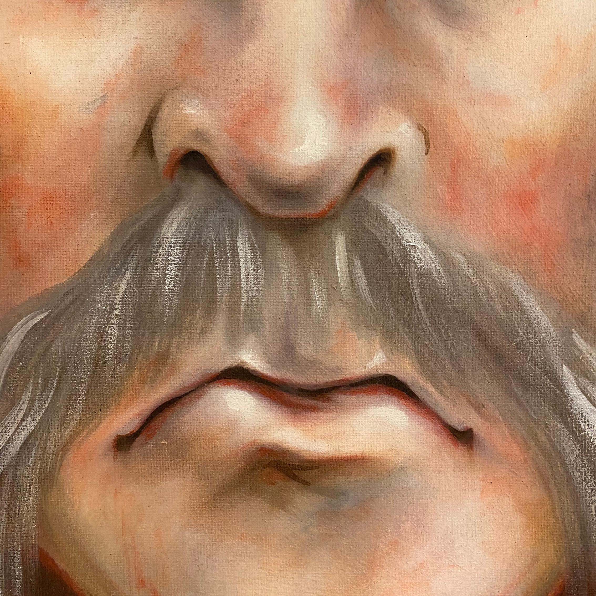 Field Marshal with Monocle Painting Victorian 1990s Surrealist oil on ...