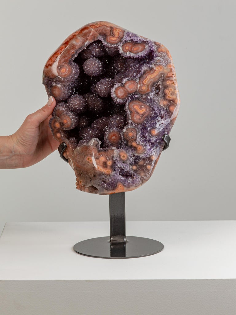 Field of Stalactites with Purple-Orange Amethystine Quartz at 1stDibs