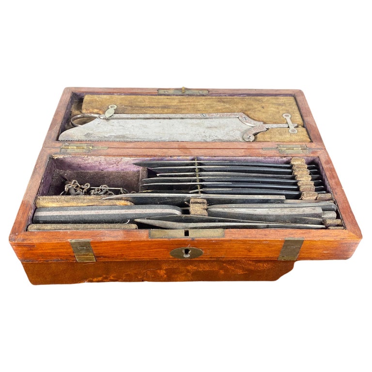 Field Surgeons Post Mortem Instruments Cased Set Civil War, Mid-19th ...