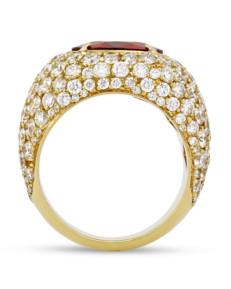 Fiery Orange Spinel Ring at 1stDibs