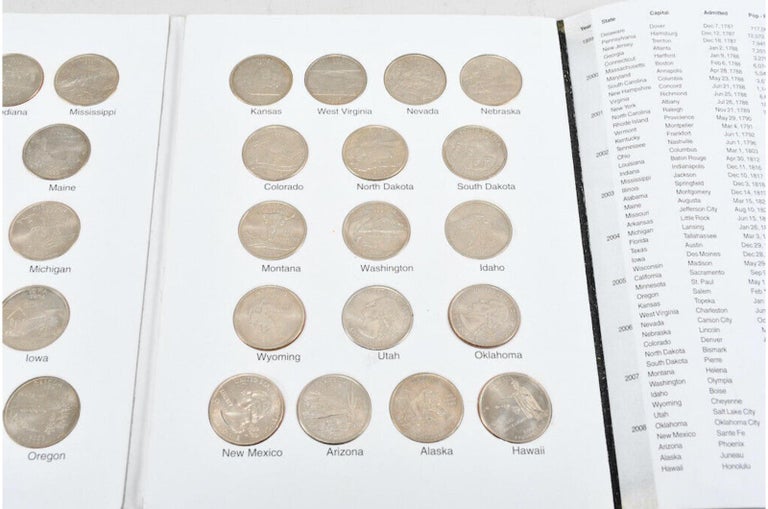 Fifty States Commemorative Quarter Set, Collectible Coins 1999-2008 ...