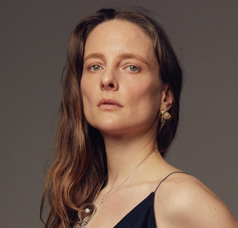 Fig Earrings in Silver with Smoky Quartzes by the Artist For Sale at ...