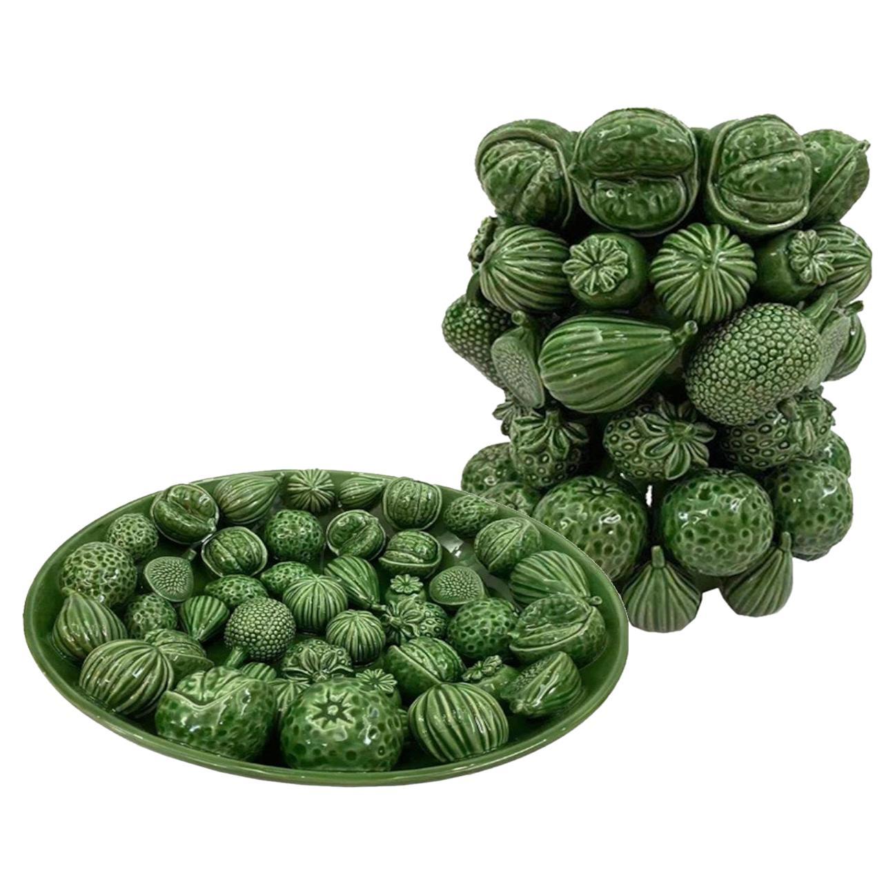21st Century Pair Original of "Garlic" Ceramic Vases For Sale at 1stDibs