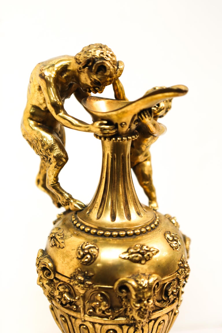 Figural Bronze Ewer Caldwell at 1stDibs