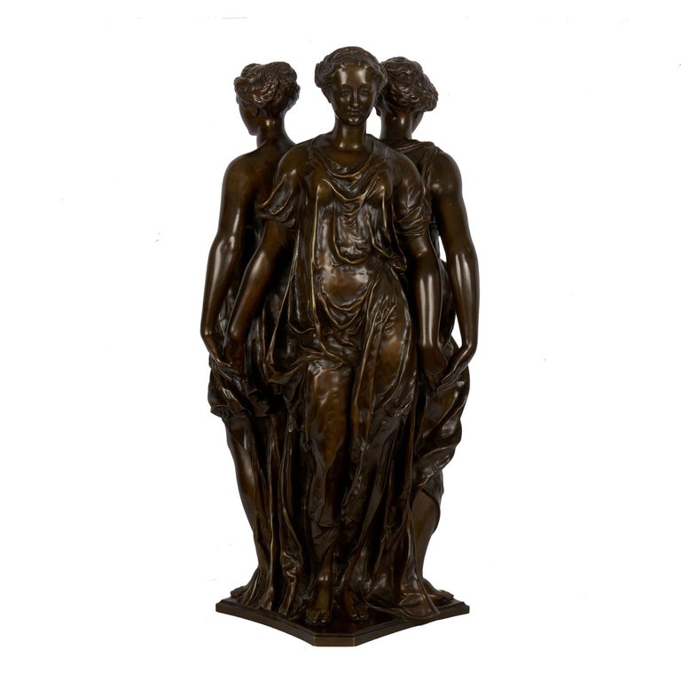 Figural Bronze Sculpture of "Three Graces" after Germain Pilon at 1stDibs