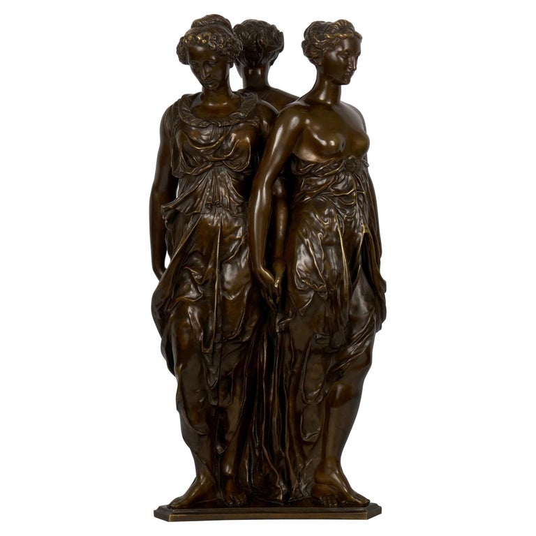 Figural Bronze Sculpture of "Three Graces" after Germain Pilon at 1stDibs