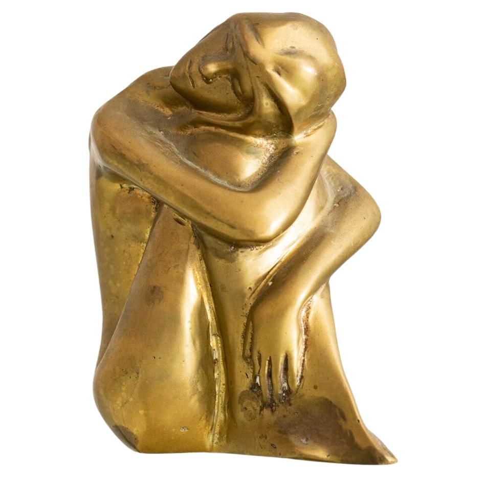 Figural Female Nude Brass Objet D’art at 1stDibs