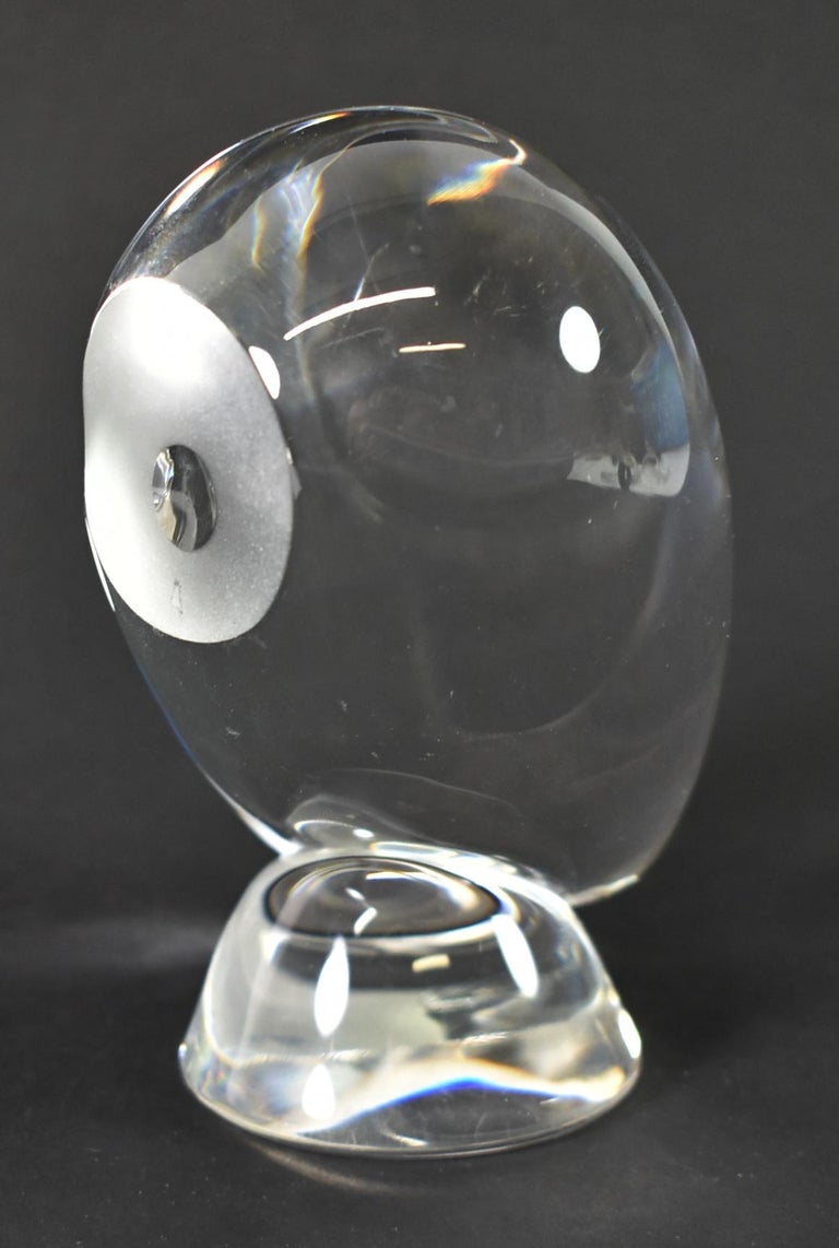 Figural Owl Sculpture by Donald Pollard for Steuben, Signed For Sale at ...