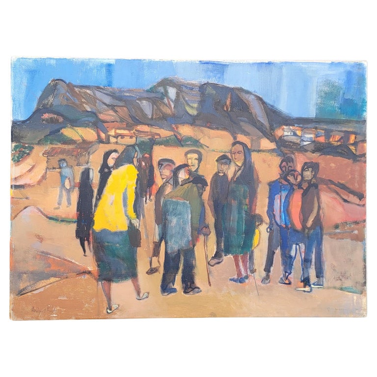 Figurative Painting by Jean Halport-Ryder California For Sale at 1stDibs