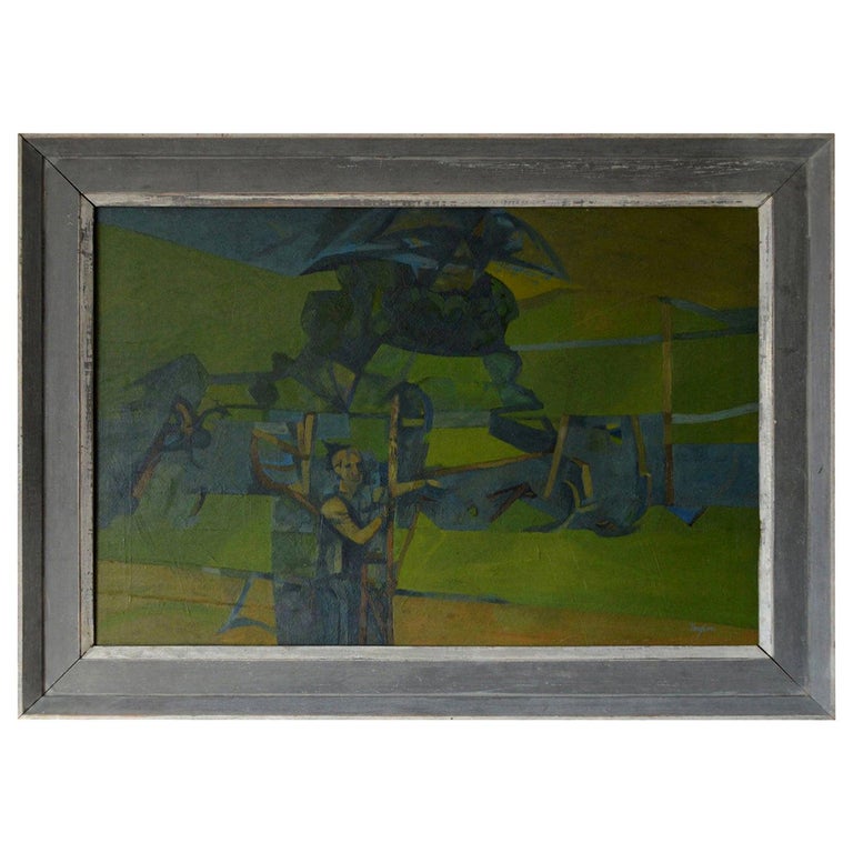 Figure in an Abstract Landscape, A. C. Taylor, circa 1950 For Sale at ...