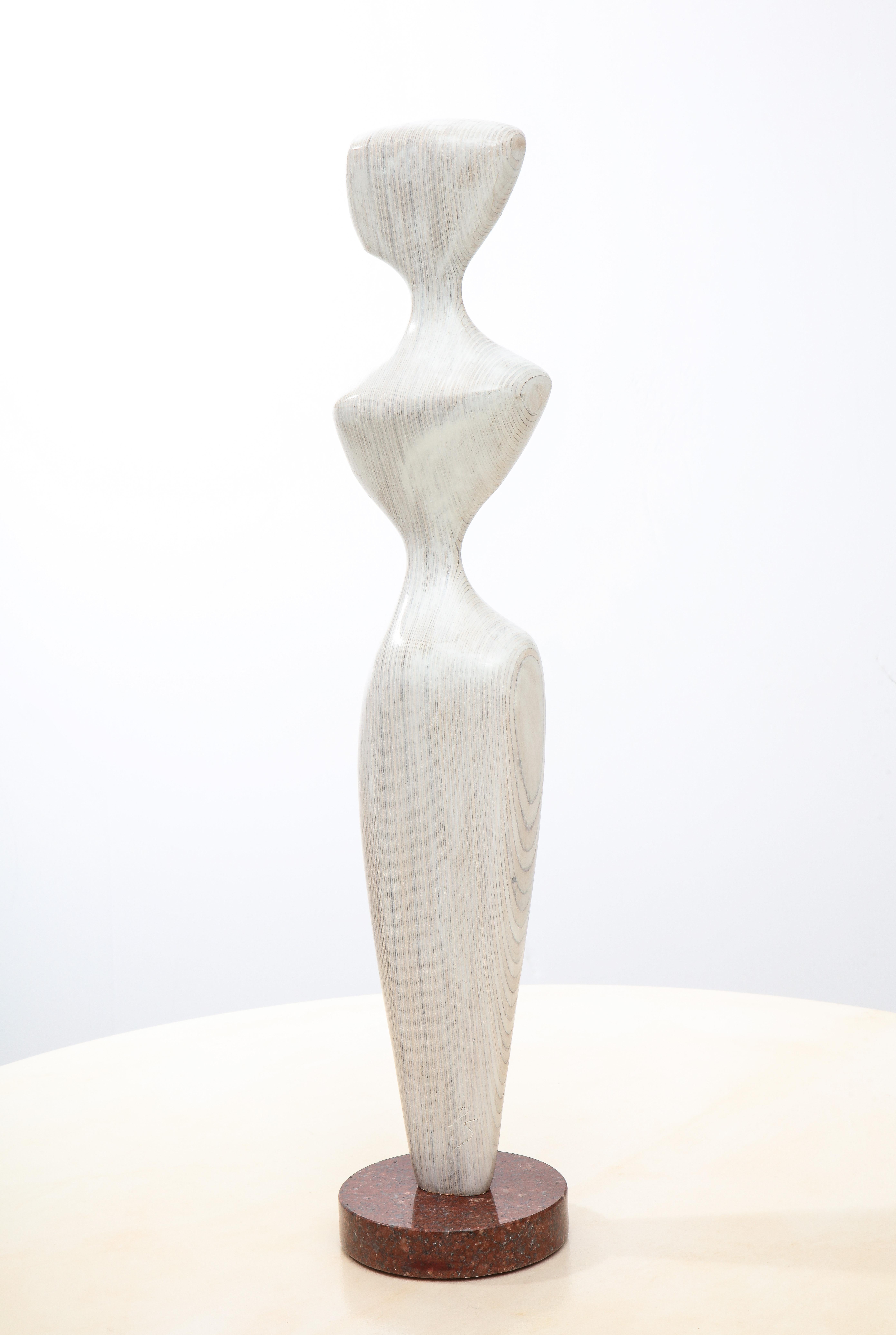 'Figure Study III' Contemporary Wood Figurative Sculpture For Sale at ...