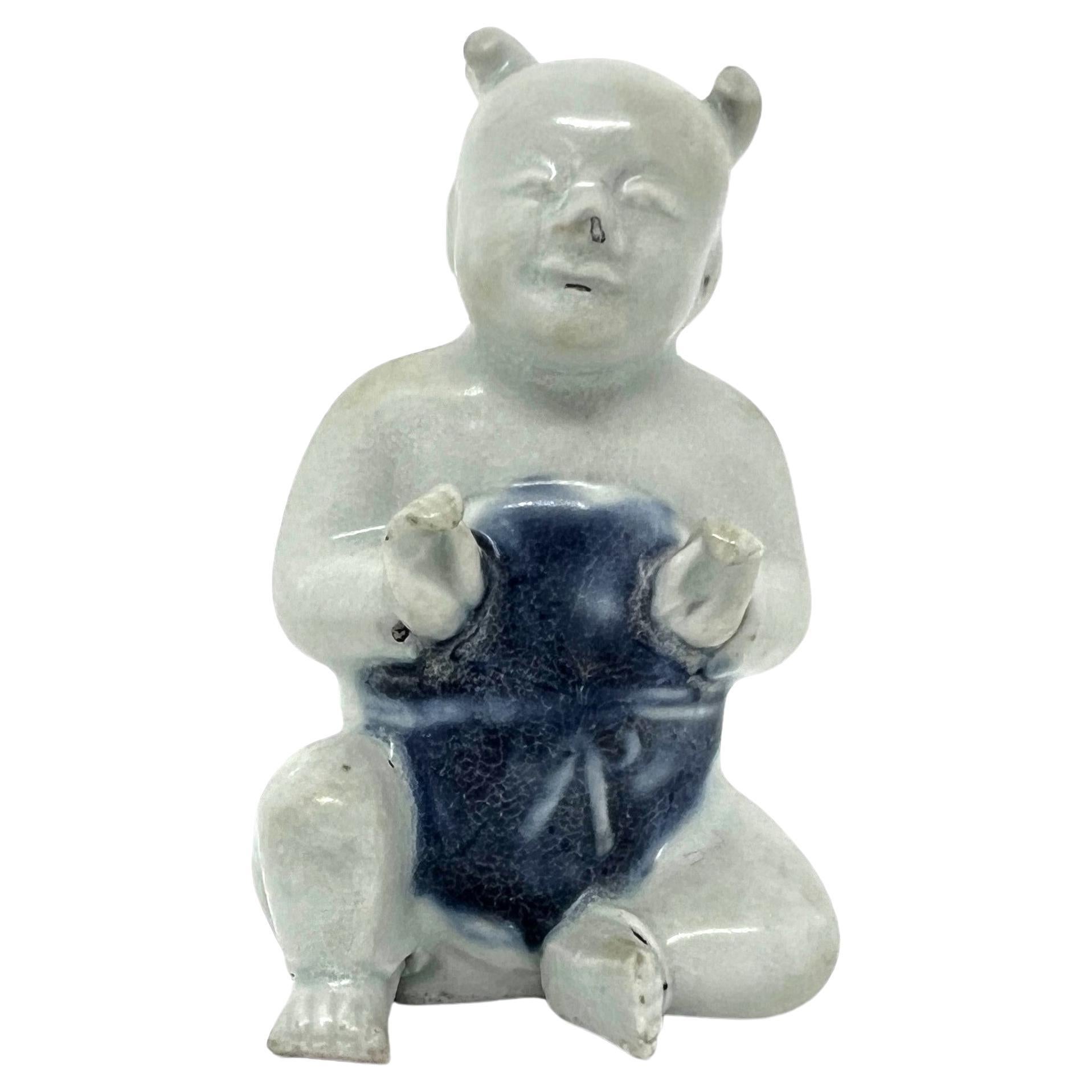 Figurine of a Seated Boy, Circa 1725, Qing Dynasty, Yongzheng Reign For ...