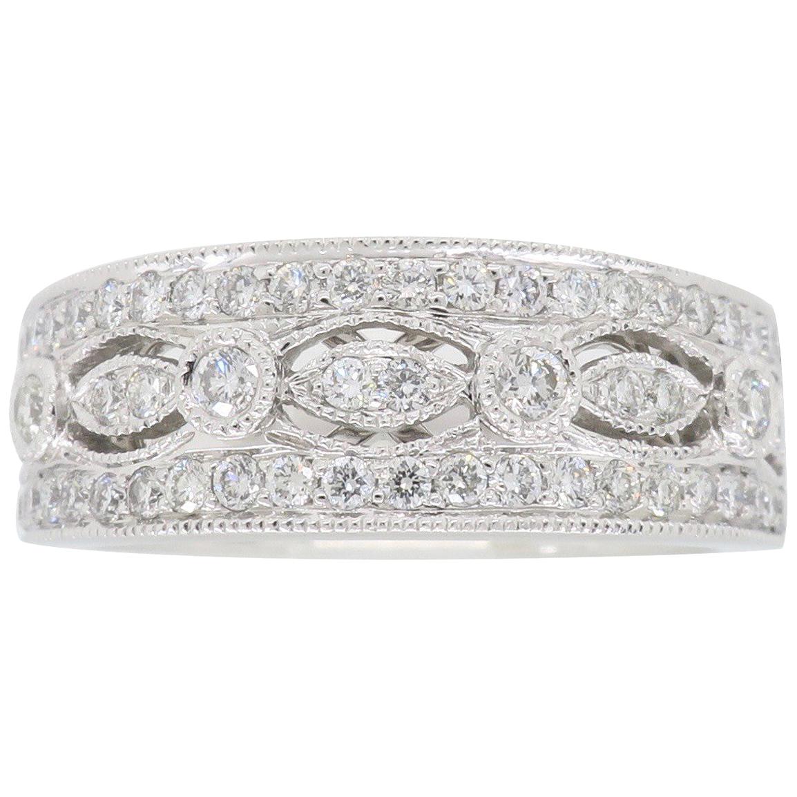 Filigree Diamond Band Ring at 1stDibs | filigree diamond wedding band