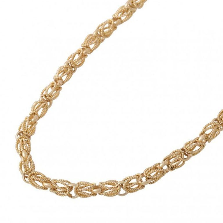 Filigree Gold Chain For Sale at 1stDibs