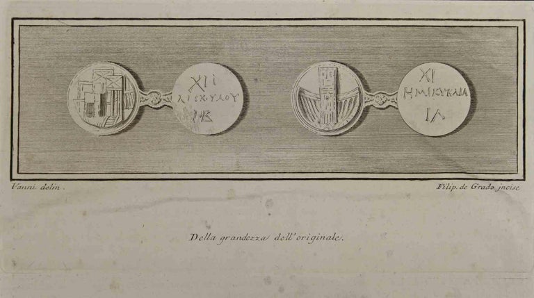 Filippo de Grado - Ancient Greek Coins - Etching by Filippo de Grado ...