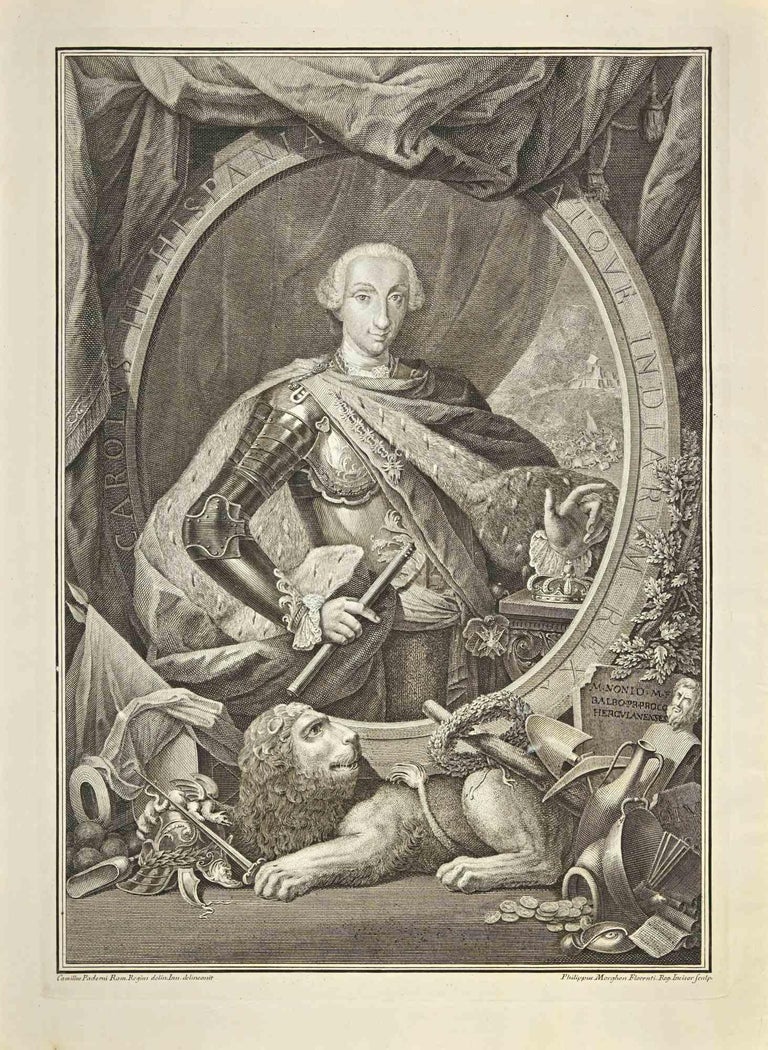 Filippo Morghen - Charles III, King of Spain - Etching by Filippo ...