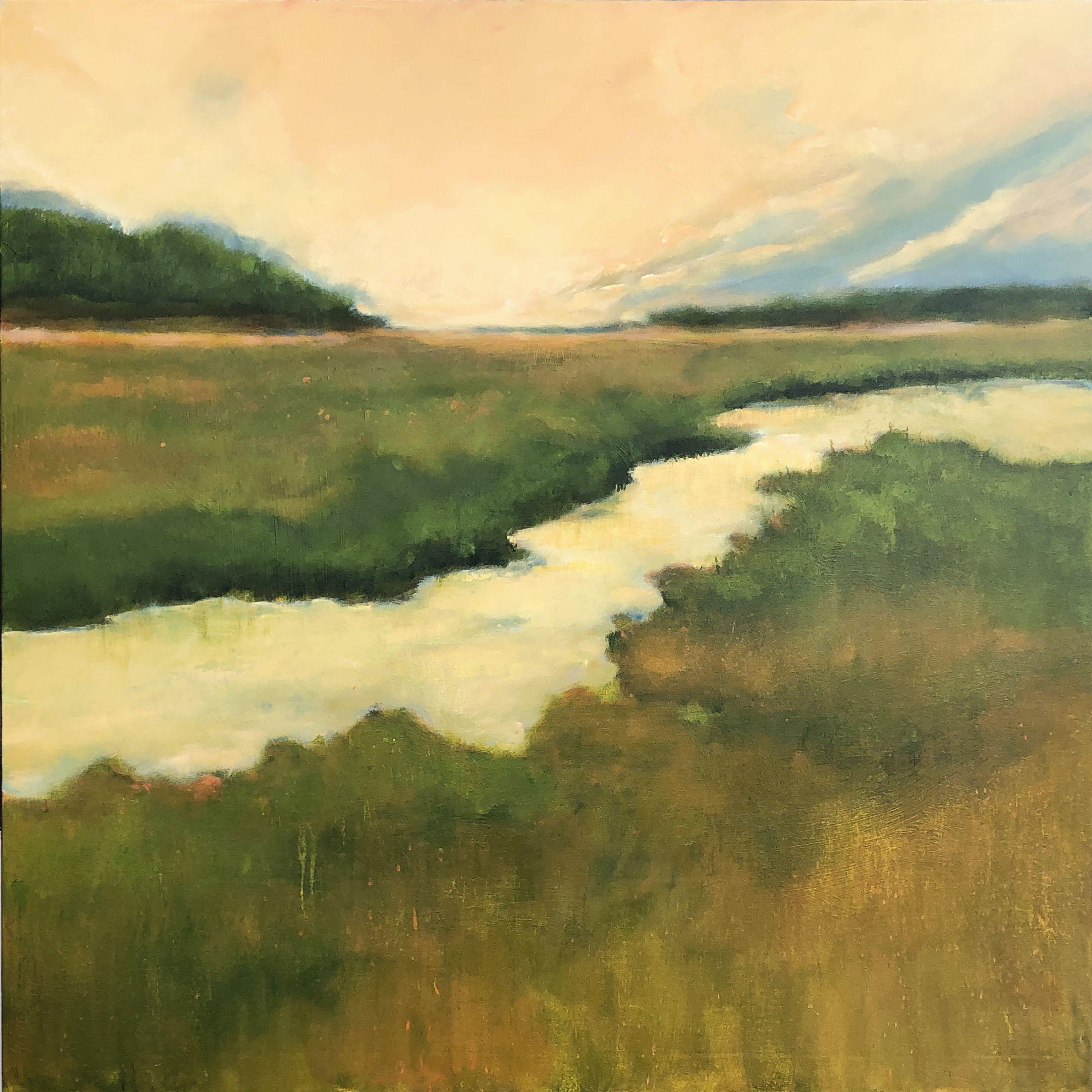 Filomena Booth - Coastal Marsh, Painting, Acrylic on Canvas For Sale at ...
