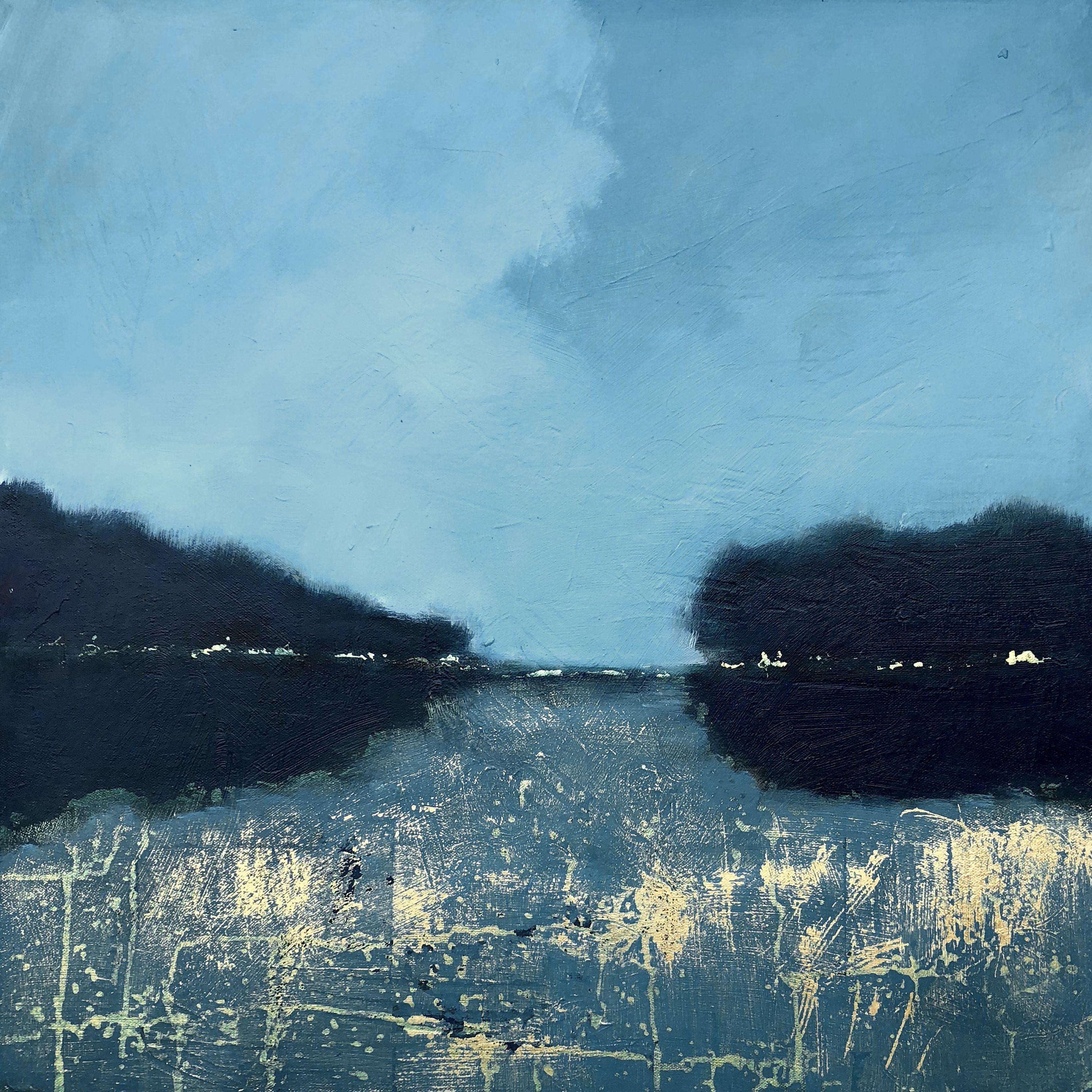 Filomena Booth - Distant Lights, Painting, Acrylic on Canvas For Sale ...